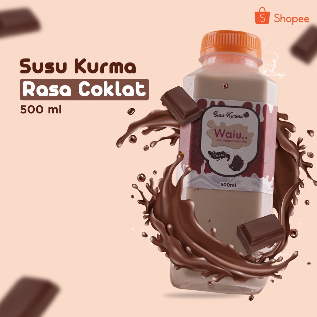 Jual Waiu Milk - Susu Kurma rasa Kurma Coklat 500 Ml | Shopee Indonesia