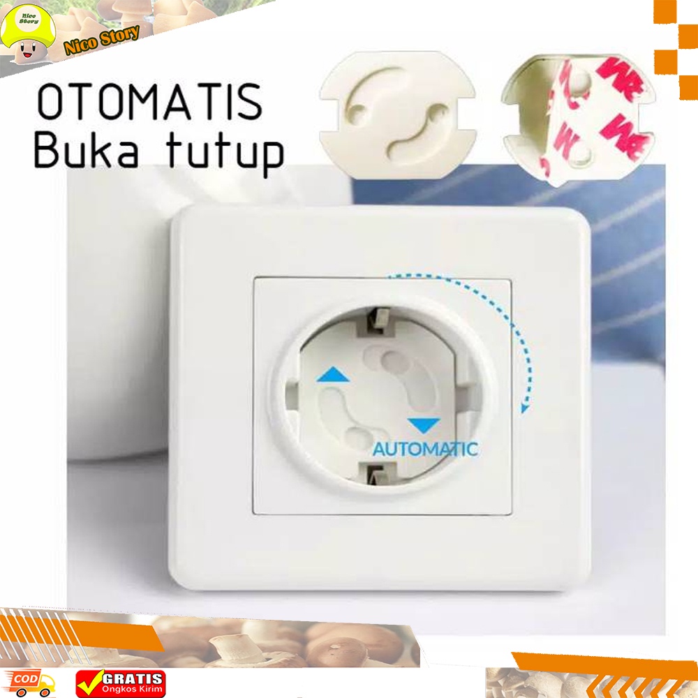 Jual (NCS) [7 gr] Pengaman stop kontak OTOMATIS BUKA TUTUP Penutup ...