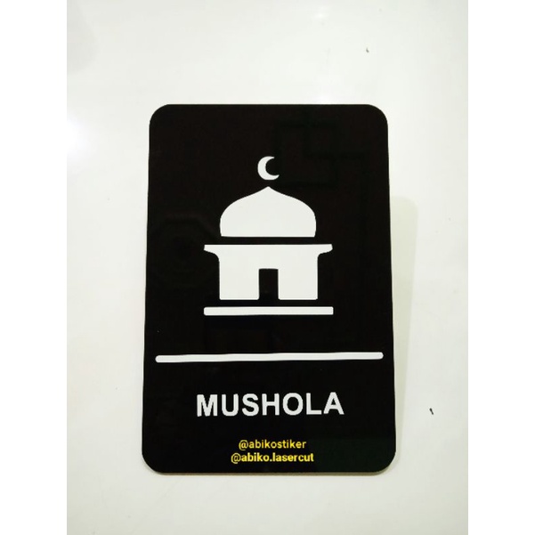 Jual papan tanda mushola - sign mushola - sign board Acrylic - sign ...