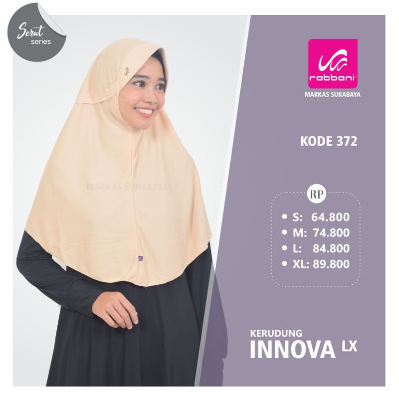 Jual KERUDUNG INSTAN RABBANI INNOVA LX PART 4 PITA DALAM ORI | Shopee Indonesia