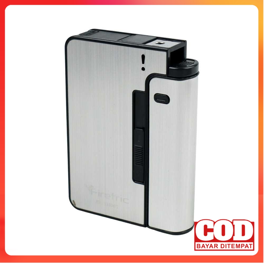 Jual Firetric Kotak Rokok Plus Slot Korek Api Keren JD-YH001/Tempat ...