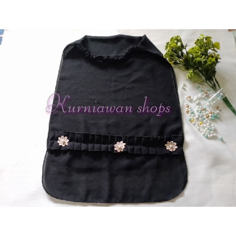 Jual Cadar Niqab Karet 2layar/Cadar karet bahan seruty | Shopee Indonesia