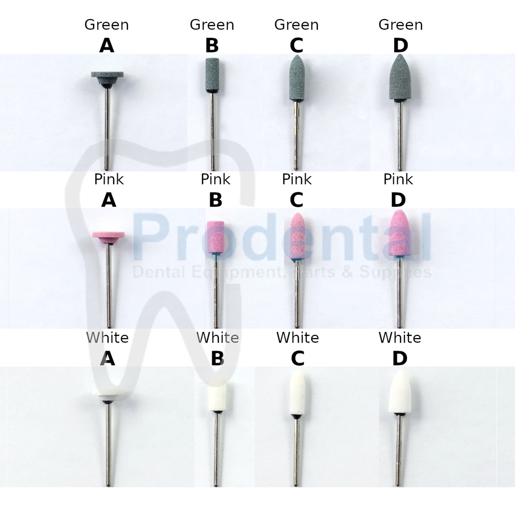 Jual Dental stone bur putih pink hijau white pink green bur stone mata ...