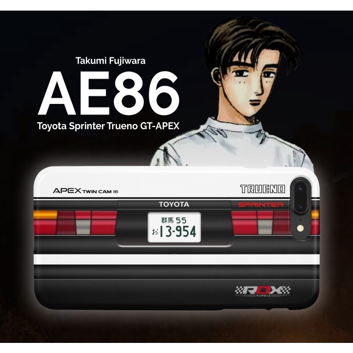 Jual Takumi Fujiwara Toyota Sprinter Trueno AE86 Initial D Anime Phone ...