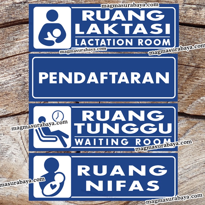 Jual Stiker Ruang Tunggu - Ruang Laktasi - Ruang Nirfas - Ruang ...