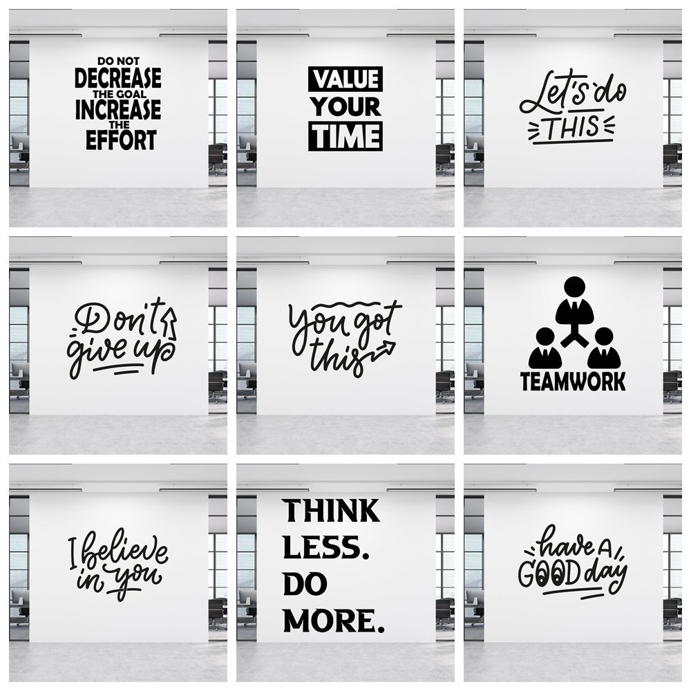 Jual Stiker Dinding Diy OFFICE Home Decor Modern Acrylic Decoration For ...