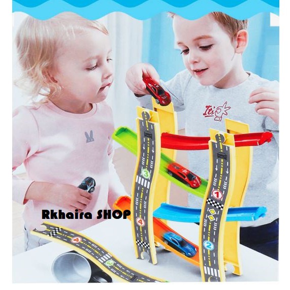 Jual Mainan Anak Four Track Glider Car Track Mobil | Shopee Indonesia