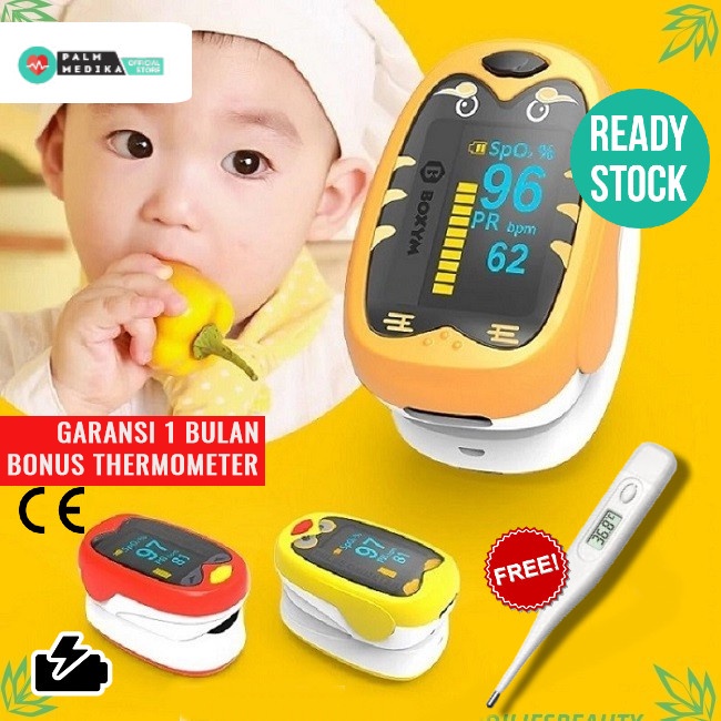 Jual Oximeter Bayi Anak Anak SpO2 Oksimeter Bayi Alat Saturasi Oksigen ...