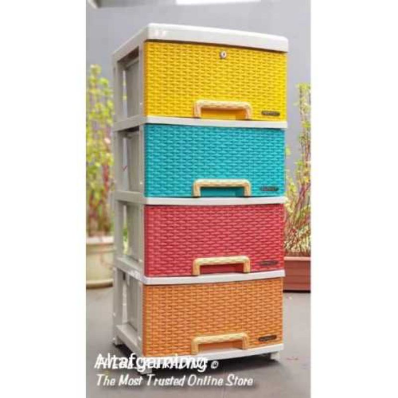 Jual LEMARI LACI PLASTIK FULL COLOR NAPOLLY 4 SUSUN | Shopee Indonesia