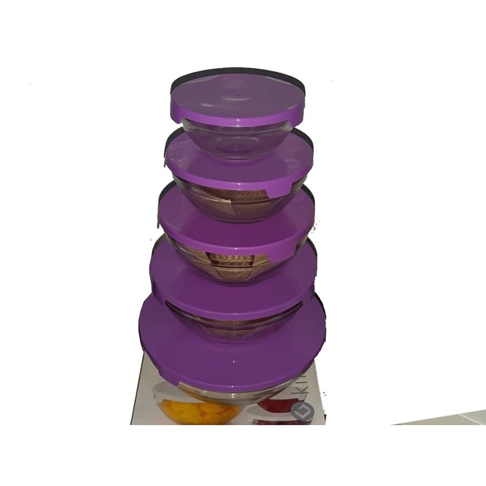 Jual KIMGLASS Mangkok Beling Susun Set isi 5 pcs | Shopee Indonesia