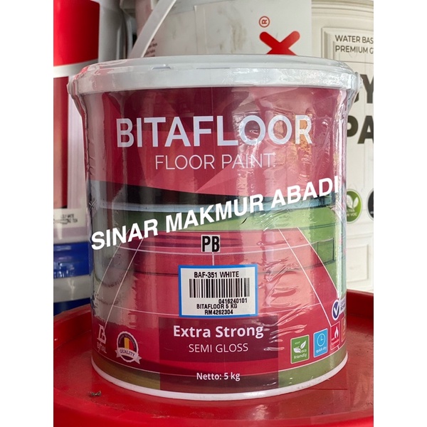 Jual BITAFLOOR CAT LANTAI ACRYLIC 5 KG PREMIUM CAT LAPANGAN | Shopee ...