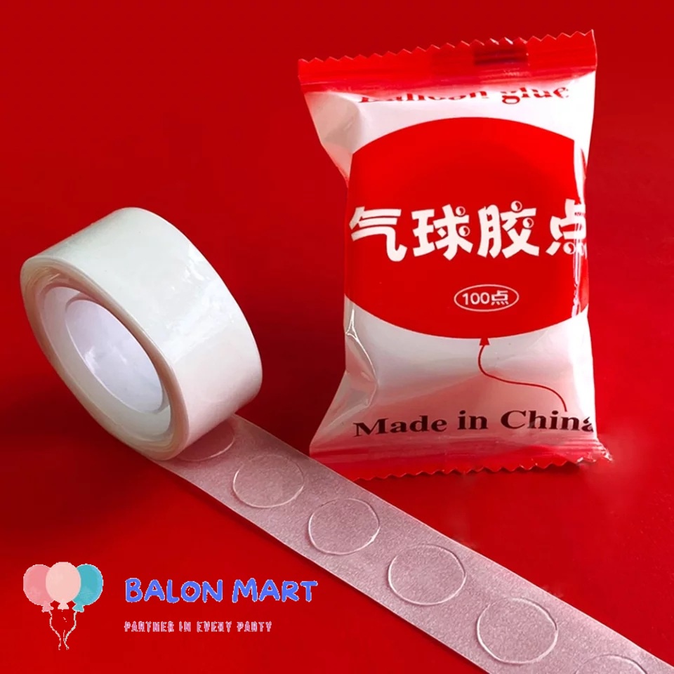 Jual Lem Balon / Perekat Balon 1 Roll isi 100 (BELI 2 PASTI LEBIH HEMAT ...