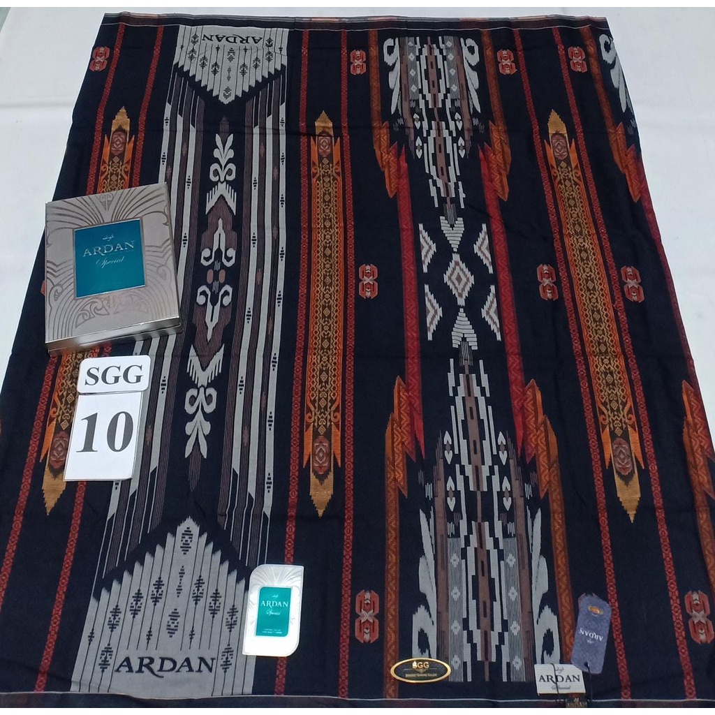 Jual SARUNG ARDAN SGG GOLD (SONGKET GUNUNG GALAXY) BLACK SERIES | Shopee Indonesia