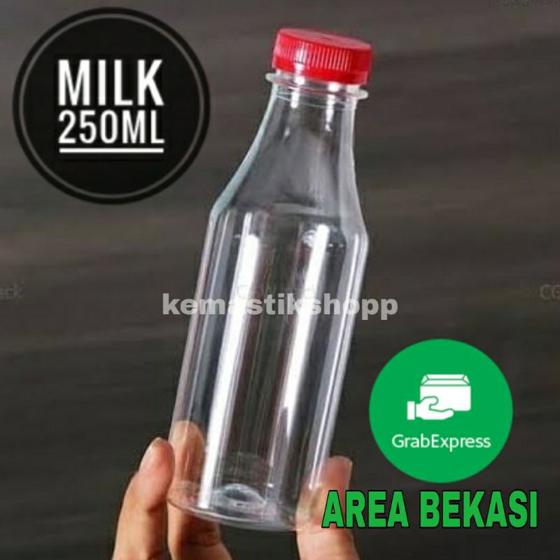 Jual Botol Plastik 250ml / Botol Milk 250ml (KHUSUS SAMEDAY / INSTANT ...