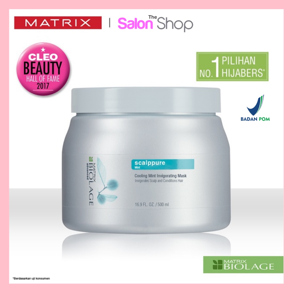 Jual Matrix Biolage Scalppure Cooling Mint Mask 500ml | Shopee Indonesia