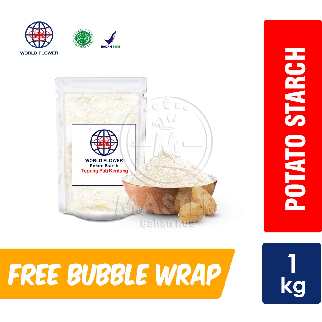 Jual Potato Starch / Tepung Pati Kentang World Flower [1 Kg] | Shopee ...