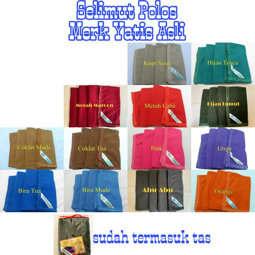 Jual Selimut Polos Hotel Penginapan Merk Yatis | Shopee Indonesia