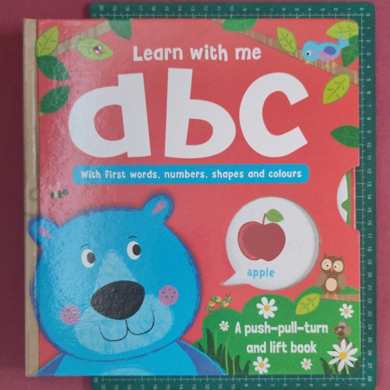 Jual Learn with me abc. a push pull turn and lift book | Shopee Indonesia