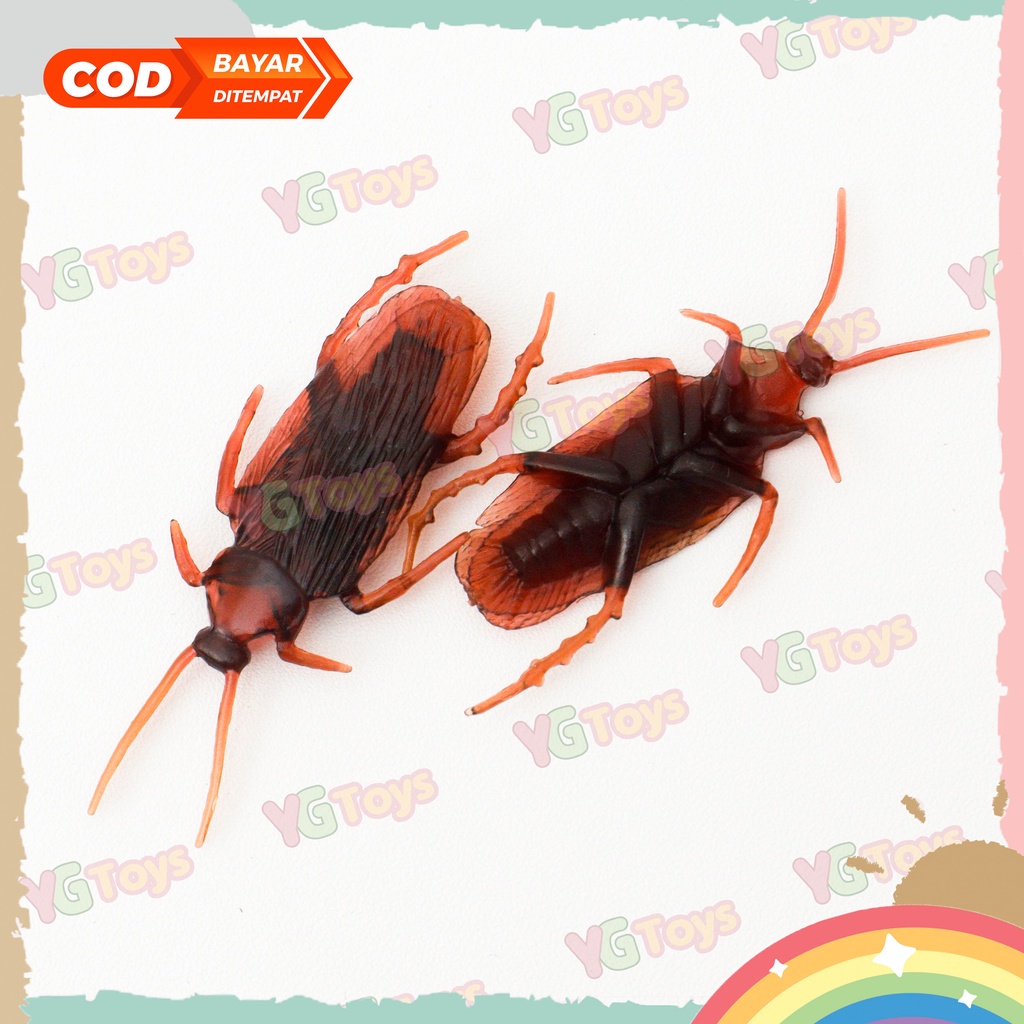 Jual YGtoys Kecoa Mainan Palsu Mirip Asli Prank Binatang Serangga ...
