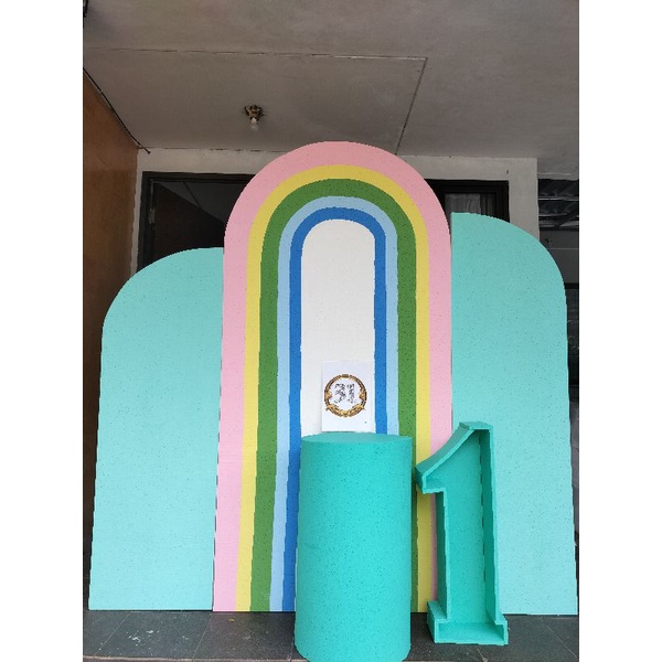 Jual Paket LENGKAP DEKORASI BACKDROP NAMA MEJA ANGKA MOZAIK PITA ...