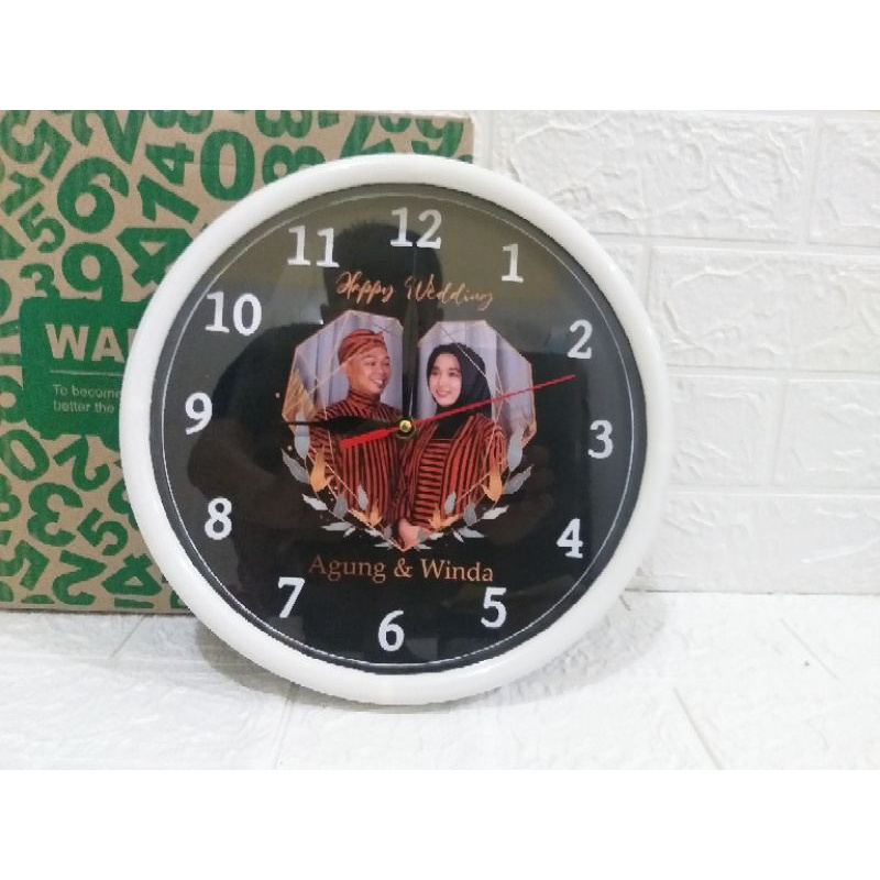 Jual jam dinding custom kado unik pernikahan ultah dan wisuda | Shopee ...