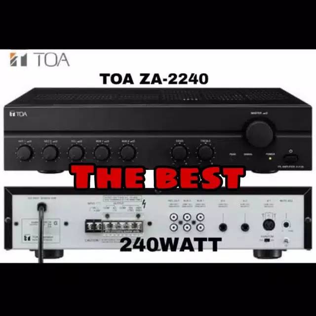 Jual Ampli Toa ZA 2240 240watt (Original ) | Shopee Indonesia