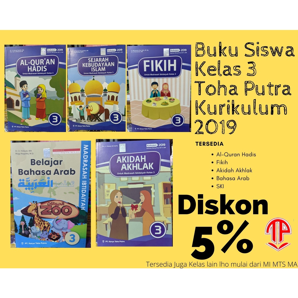 Jual BUKU SISWA KELAS III MI TOHA PUTRA EDISI REVISI TERBARU KURIKULUM 2019 | Shopee Indonesia