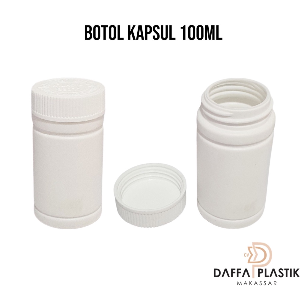 Jual BOTOL KAPSUL 100 ML (KEMASAN 1KG 26 PCS @ Rp 2600) | Shopee Indonesia