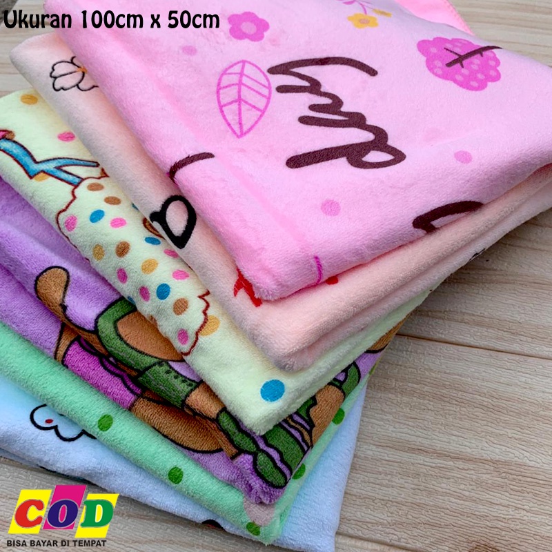 Jual GHT Handuk Bayi Superl Lembut Bahan Microviber Ukuran 100cm x 50cm ...