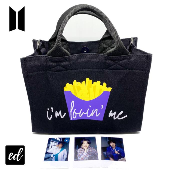 Jual Mini Canvas Tote Bag K-POP BTS Army (Premium Quality) barang ...