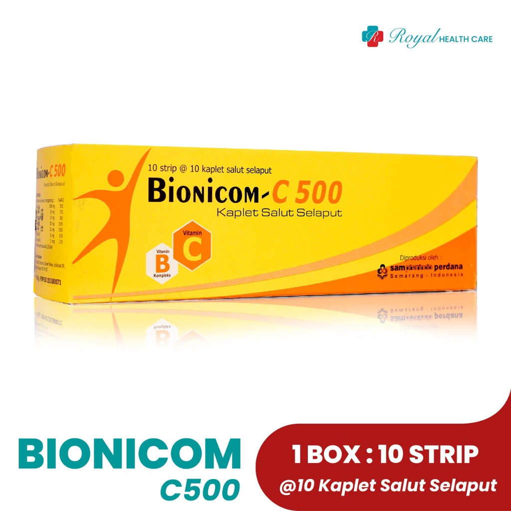 Jual BIONICOM-C 500MG STRIP 10 KAPSUL Vitamin untuk memelihara ...