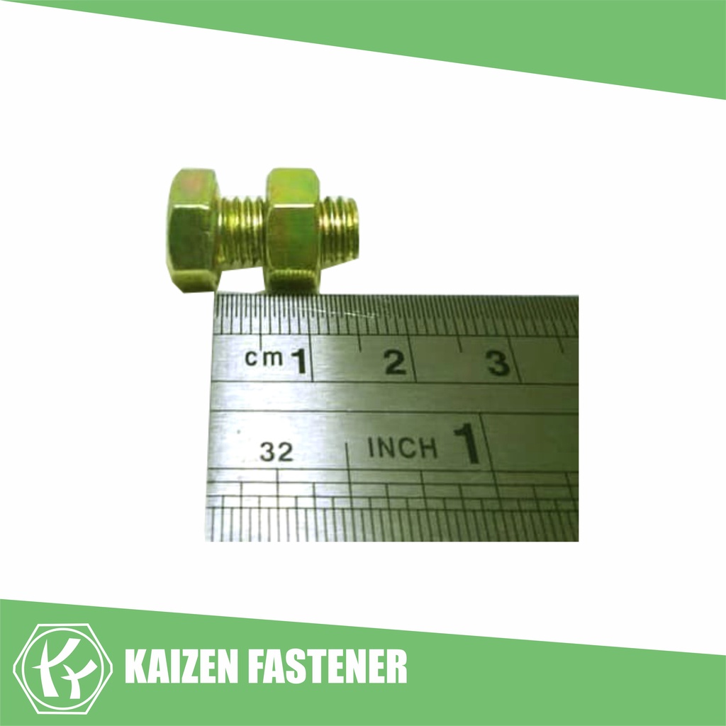 Jual M8x15 Baut & Mur Rak siku Kuning (kunci 12) | Shopee Indonesia