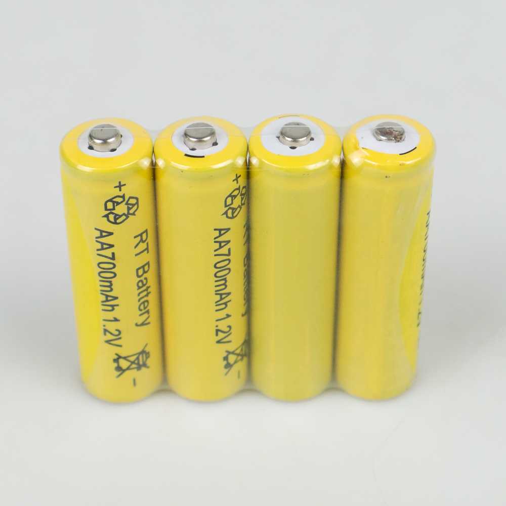 Jual [4 Pc] Baterai AA 700 mAh NiCD 1.2V Rechargeable Battery | Shopee ...