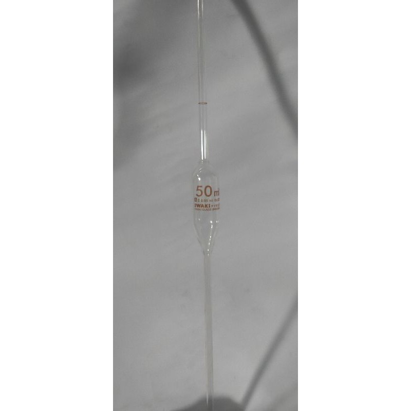 Jual PIPET VOLUME / PIPET GONDOK 50 ML PYREX | Shopee Indonesia