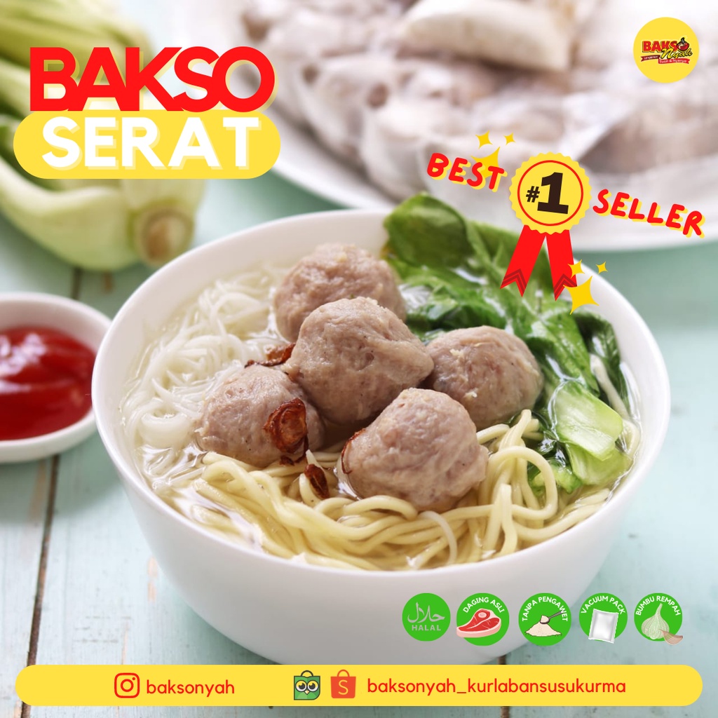Jual BAKSO SAPI SERAT FROZEN HOMEMADE (350 gram/ 20 butir) | Shopee ...
