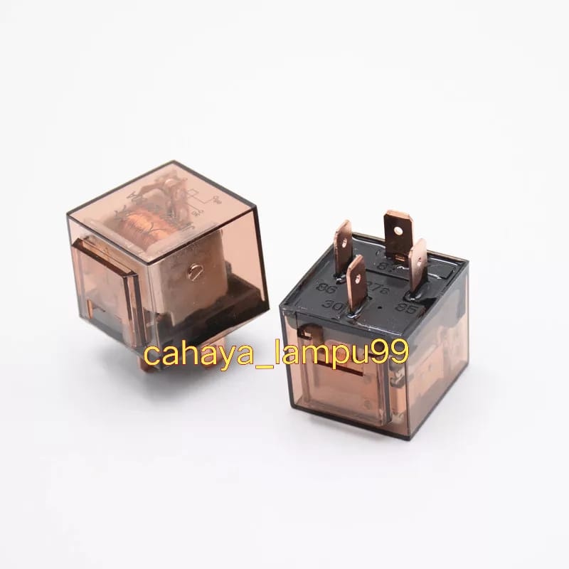 Jual relay 4 kaki 12 volt 80 ampere alarm atau klakson lampu dll ...