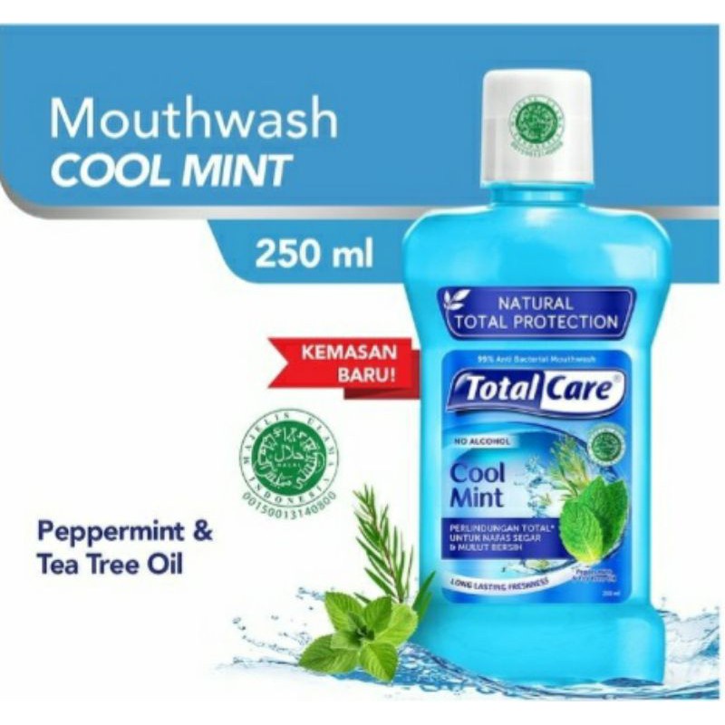 Jual Total Care Mouthwash Cool Mint 250 ml | Shopee Indonesia