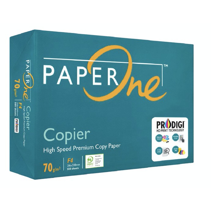 Jual KERTAS HVS FOTOKOPI PAPERONE 1 RIM 70GSM F4 FOLIO PRINT PUTIH COPY ...
