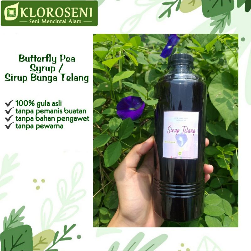 Jual Sirup Bunga Telang 500ml / Butterfly Pea Syrup | Shopee Indonesia