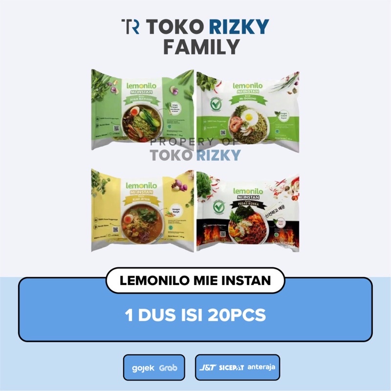 Jual TOKO RIZKY -Lemonilo Mie Instan Rasa Pedas Korea Lemonilo rendang ...