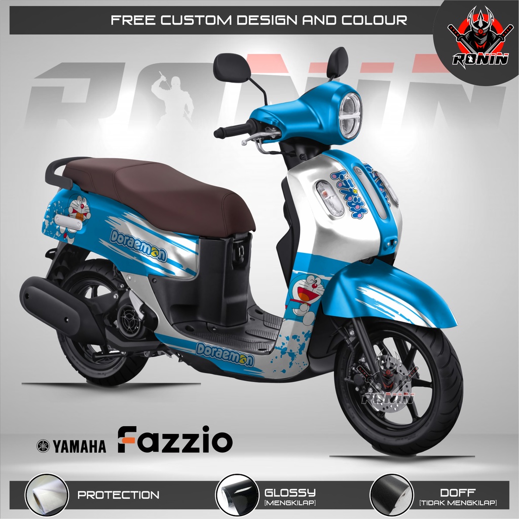 Jual Sticker Decal Yamaha Fazzio Motif Doraemon | Shopee Indonesia