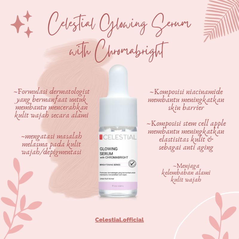 Jual CELESTIAL GLOWING SERUM CHROMABRIGHT | Shopee Indonesia