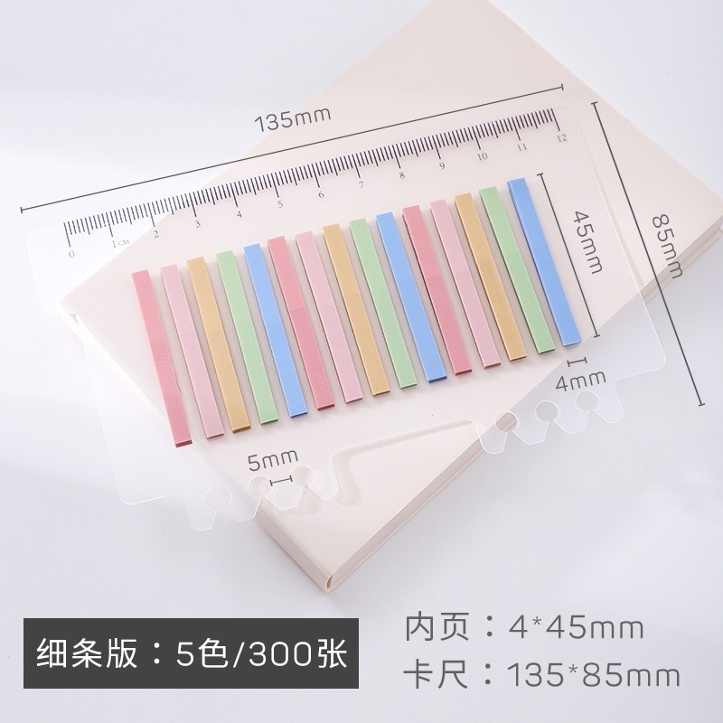 Jual Binder Sticky Notes Pastel Aesthetic Writable Transparan Tahan Air ...