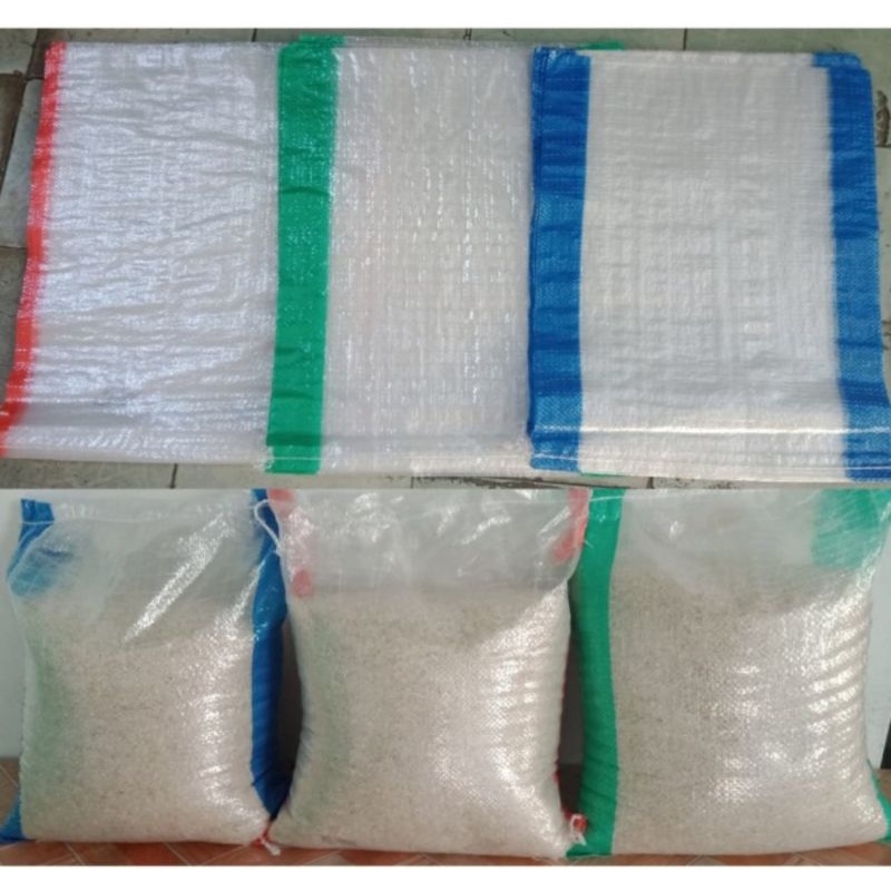 Jual Promo karung beras polos transparant 25 kg 45 x 75 | Shopee Indonesia