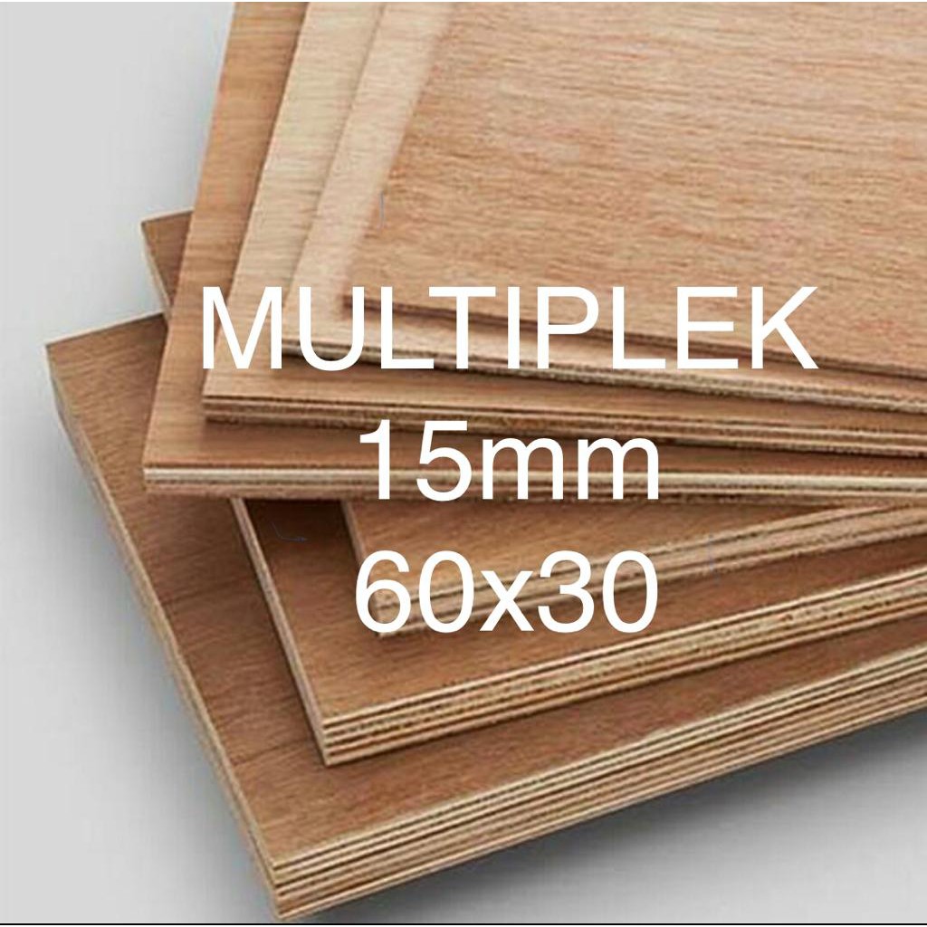 Jual Triplek / Multiplek 15mm (60x30)cm, plywood 15mm | Shopee Indonesia