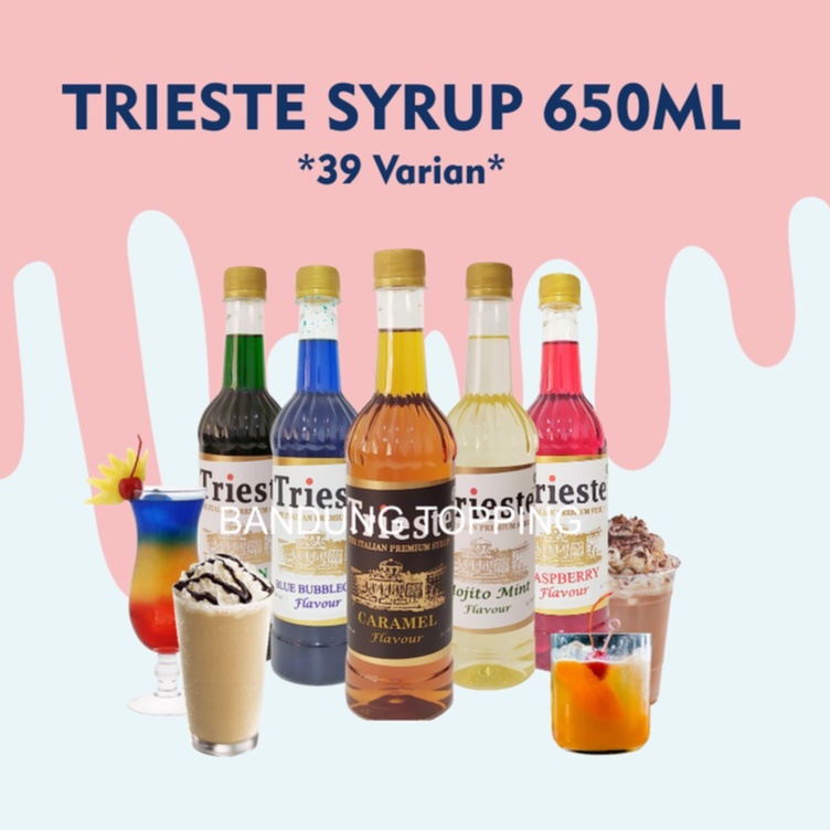 Jual Trieste italian syrup rasa premium 650ml | Shopee Indonesia