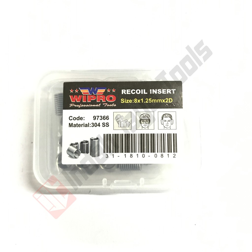 Jual WIPRO 97366 Grip Coil M 8 x 1.25 2D Tap Drat Tambah Daging Recoil ...