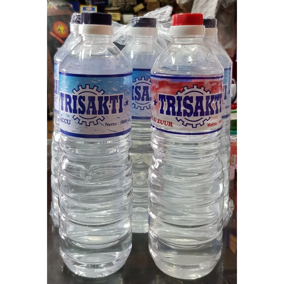 Jual Air Aki / Air Accu Botol Tutup Biru Untuk Tambah (Ukuran 1 lt ...