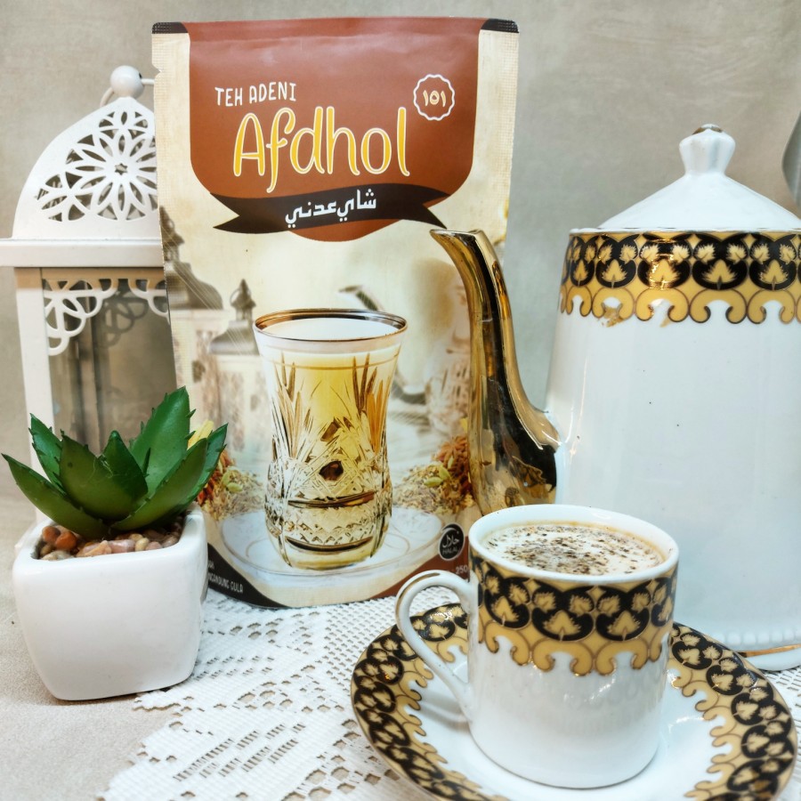 Jual Teh Adeni Khas Aden Yaman Rempah Tradisional Afdhol 250 Gram ...