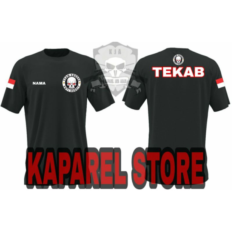 Jual Kaos Logo Tekab / Baju Tekab / Atasan Pria Wanita Tekab Team Khusus Anti Bandit Lengan ...